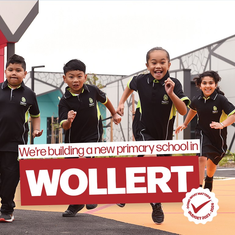 New Primary Schools in Wollert - Land Acquired | Bronwyn Halfpenny MP